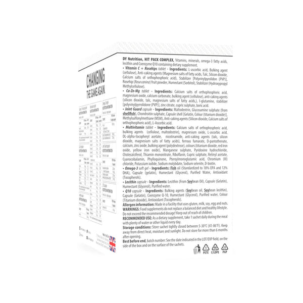 DY Nutrition HIT Pack Complex 30Pack (Take 1 sachet per day) | India's ...