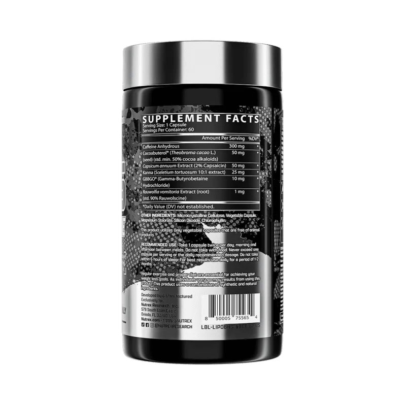 Nutrex Research Lipo-6 Hardcore 60 caps | India's Leading Genuine ...