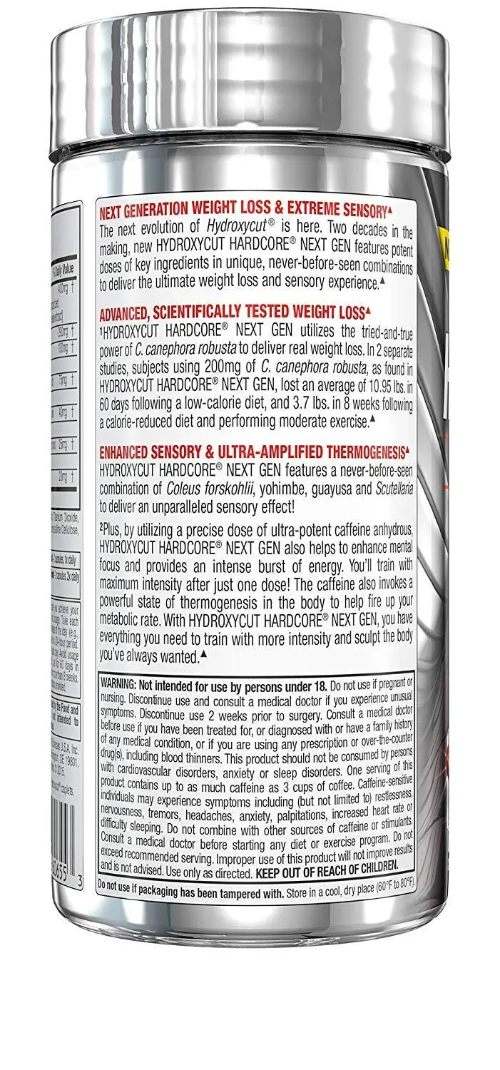 MT Hydroxycut Next Gen 100 Caps - India's Leading Genuine Supplement ...