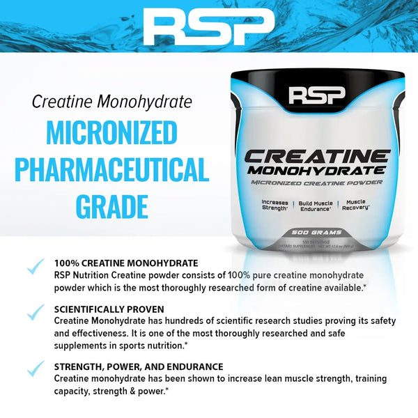 RSP CREATINE MONOHYDRATE 300 GMS | India's Leading Genuine Supplement ...