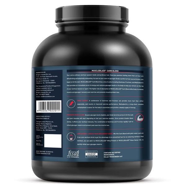 MB Carb Blend 3Kg | India's Leading Genuine Supplement Retailer