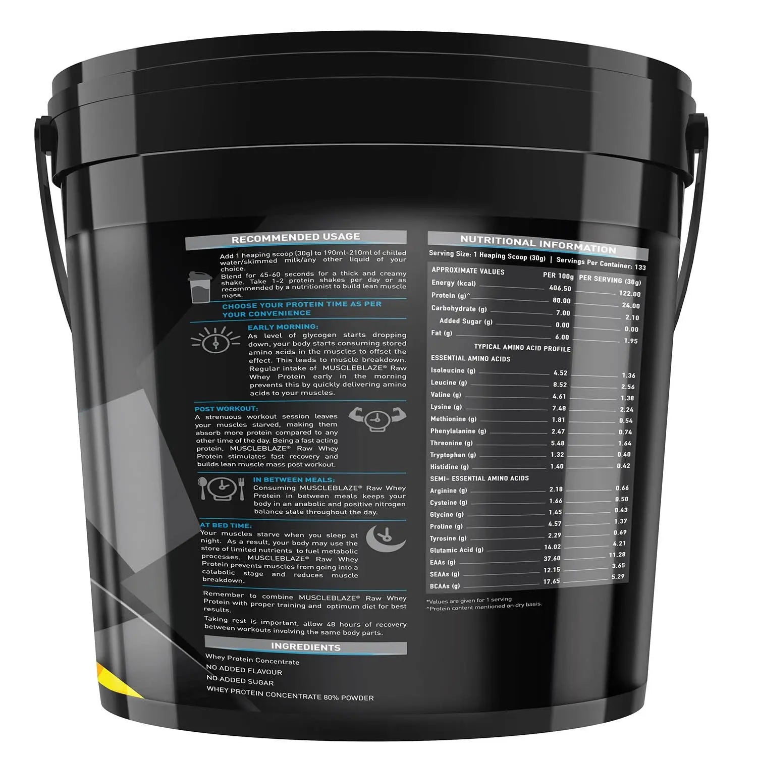 MB RAW WHEY PROTEIN 80% 4KG | India's Leading Genuine Supplement Retailer