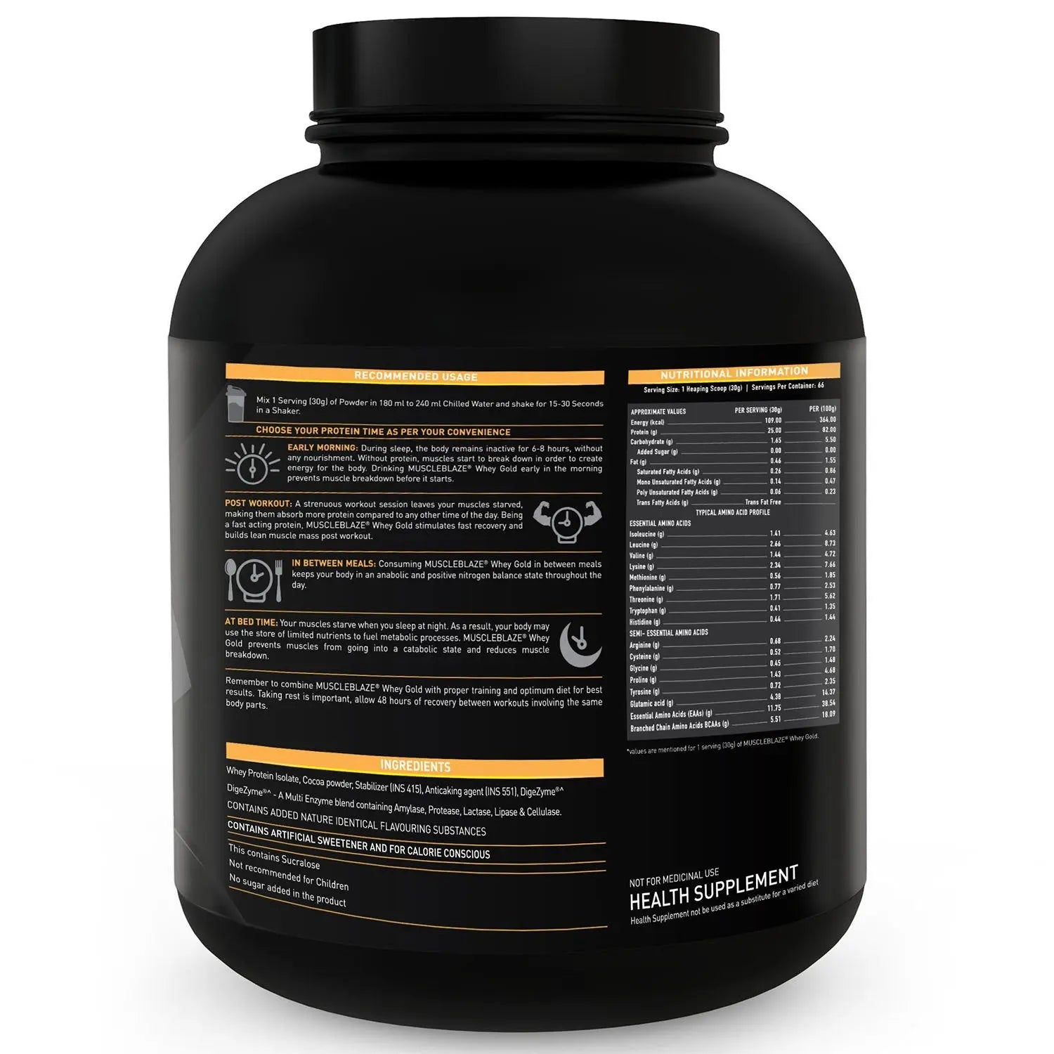 MB WHEY GOLD ISOLATE 2KG MILK CHOCO | India's Leading Genuine ...