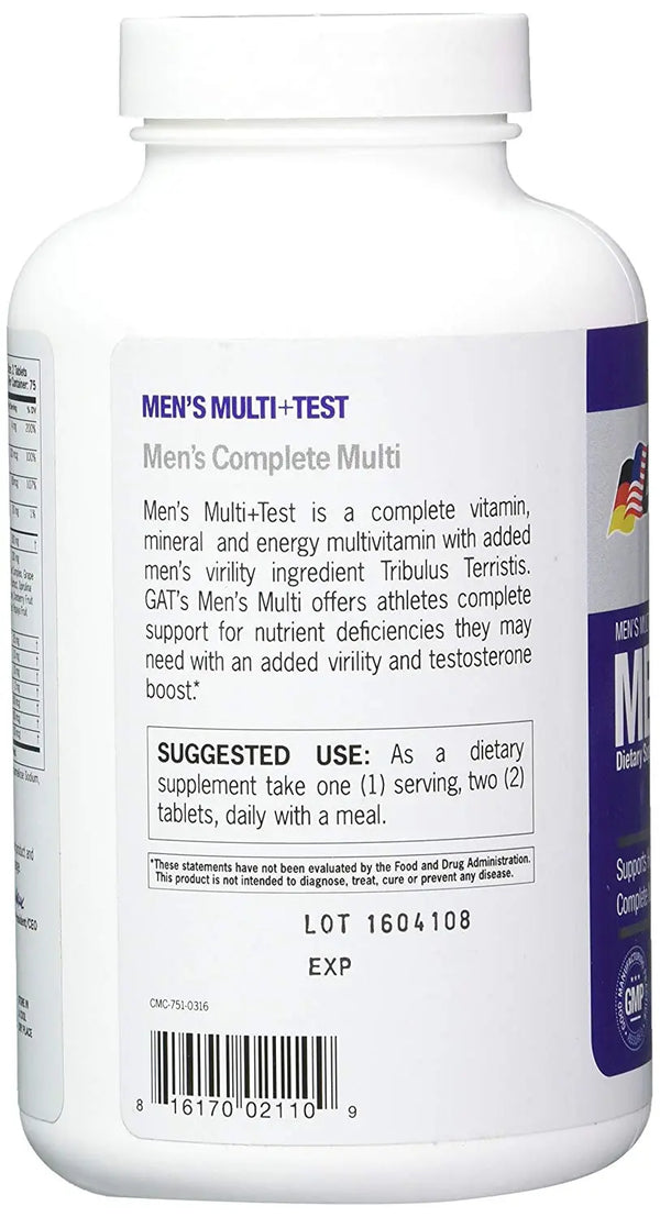GAT MENS MULTI + TEST 150 | India's Leading Genuine Supplement Retailer