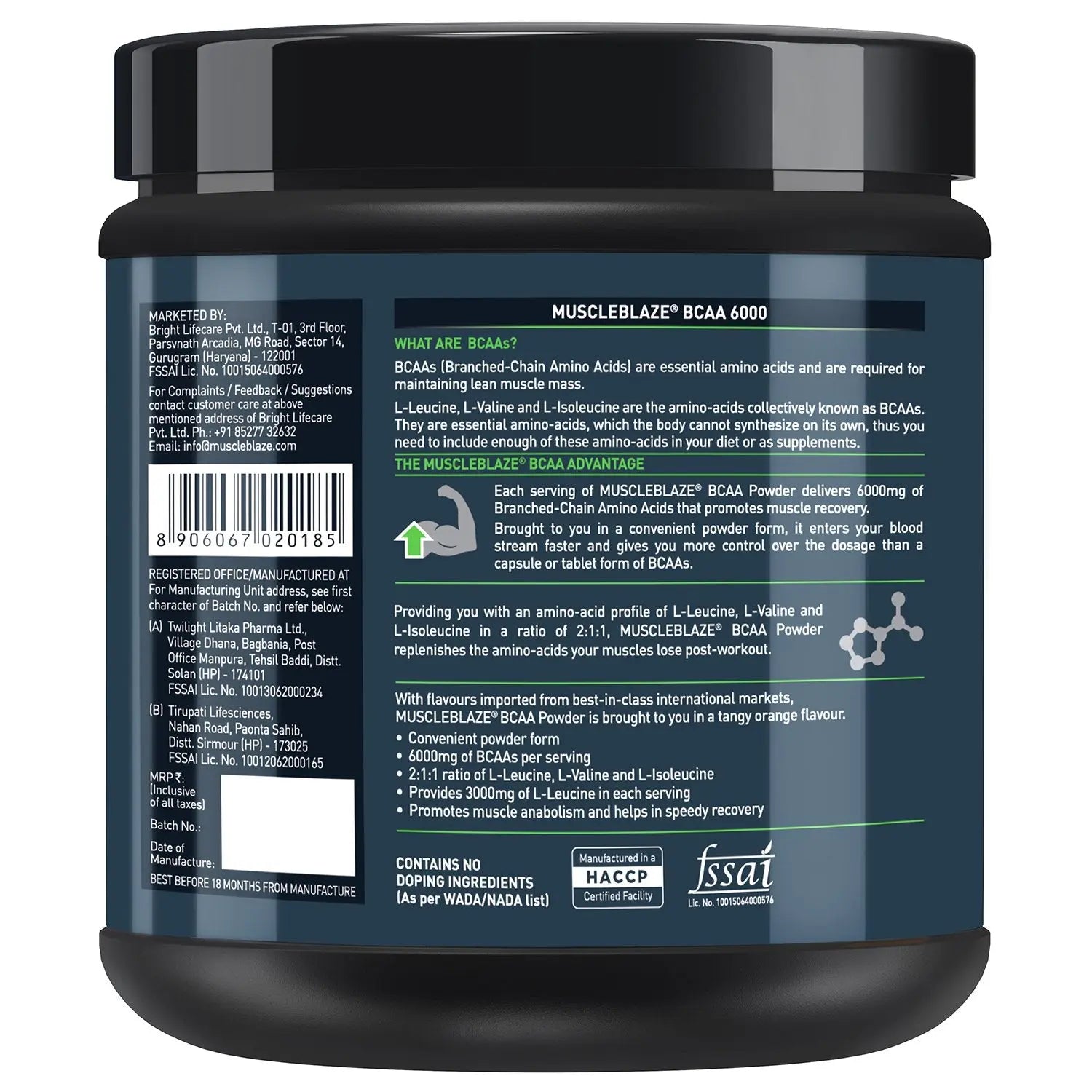 MB BCAA 400GM ORANGE | India's Leading Genuine Supplement Retailer