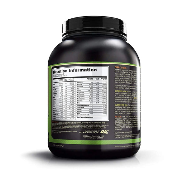 ON SERIOUS MASS CHOCOLATE 6 LBS | India's Leading Genuine Supplement ...