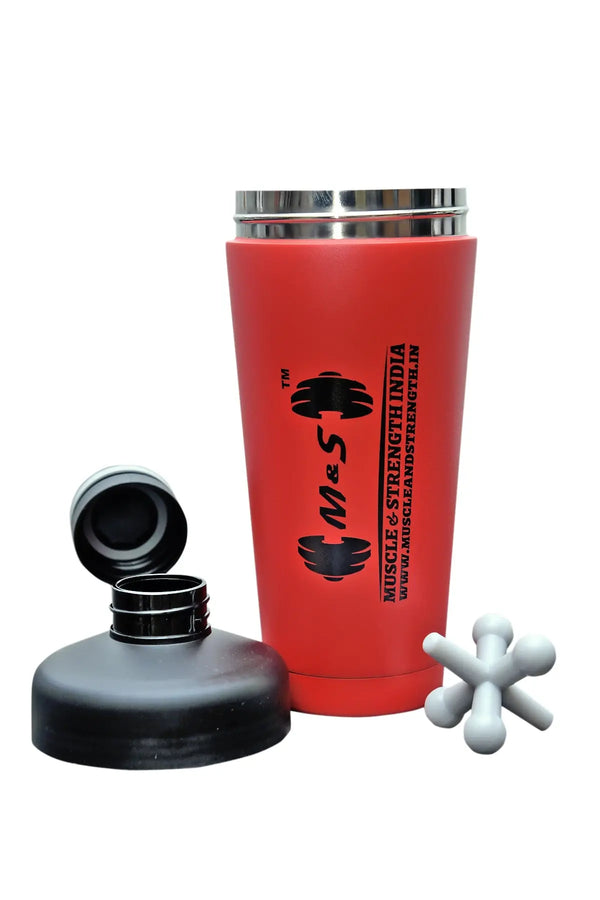 Muscle & Strength India Premium Steel Shaker With Loop | India's ...