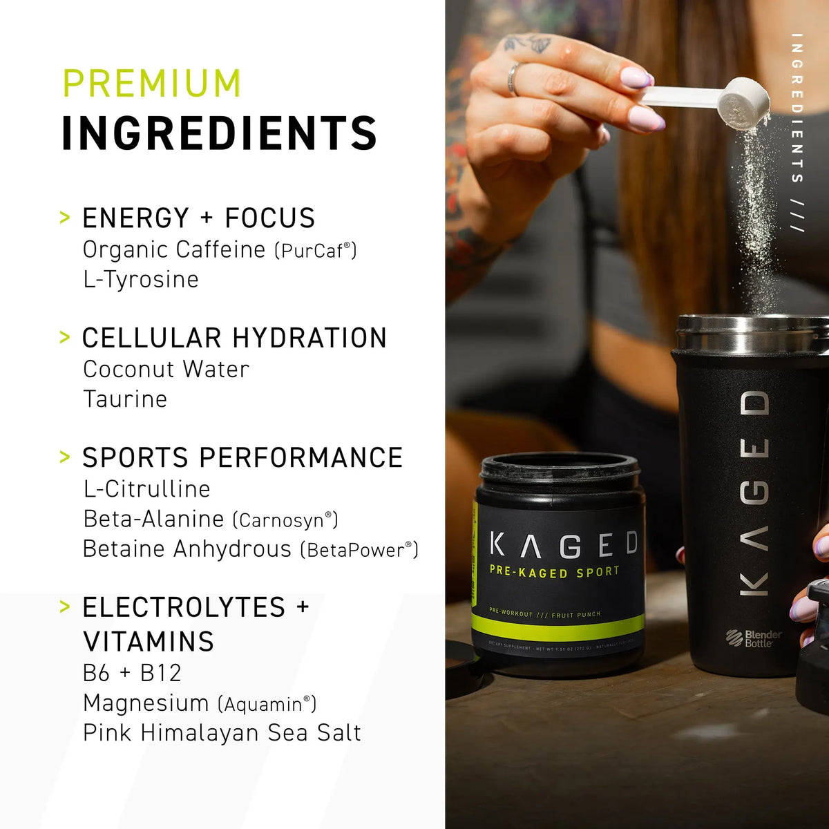 Kaged Pre Kaged Sport Mango Lime | India's Leading Genuine Supplement ...