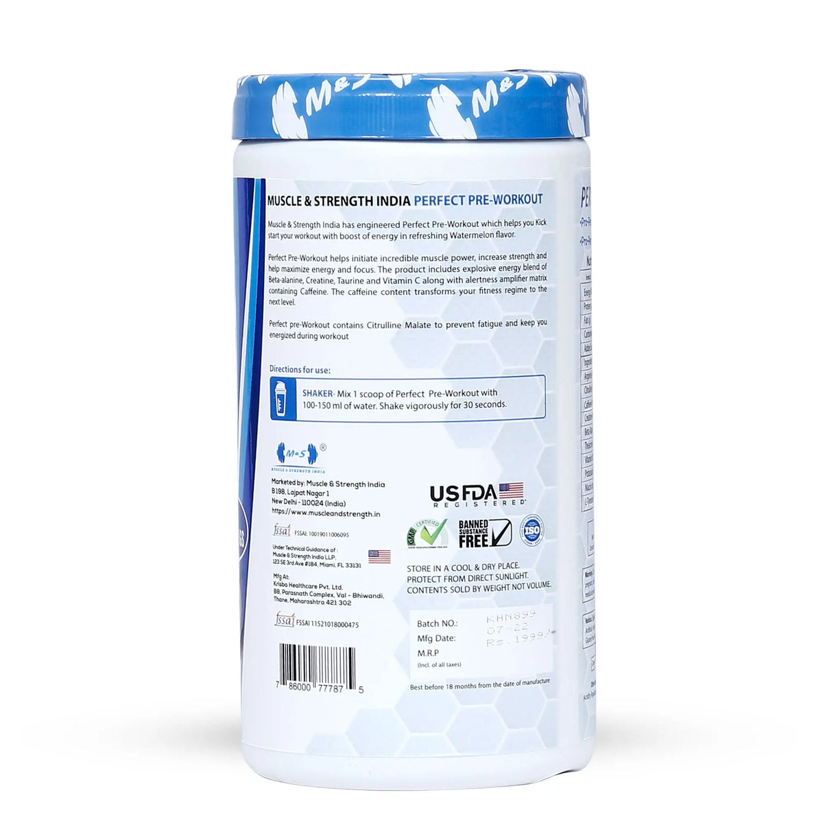 MUSCLE & STRENGTH INDIA PERFECT PREWORKOUT | India's Leading Genuine ...