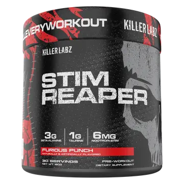 KILLER LABZ STIM REAPER Black High Stimulant Pre-Workout Powder ...