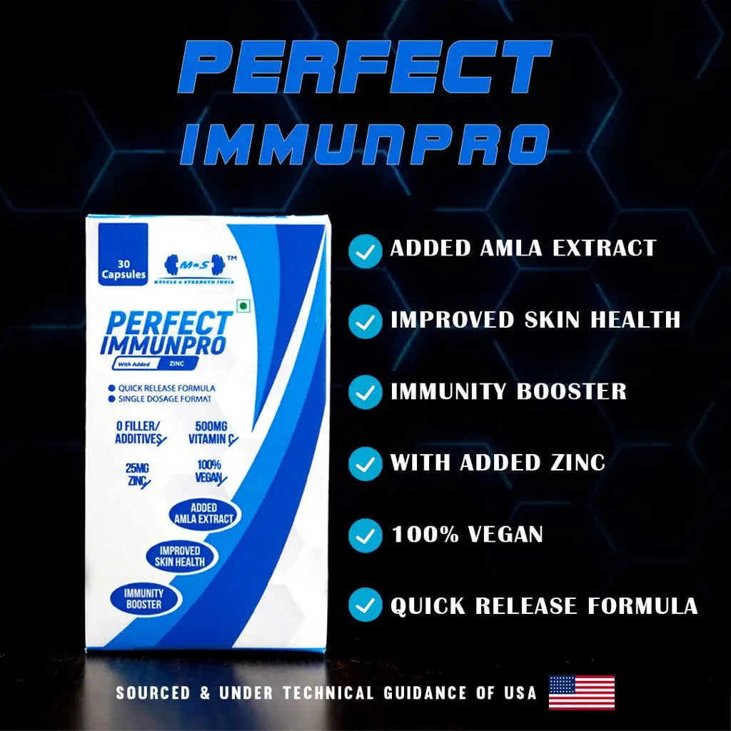 MUSCLE & STRENGTH INDIA PERFECT IMMUPRO 30 CAPS | India's Leading ...