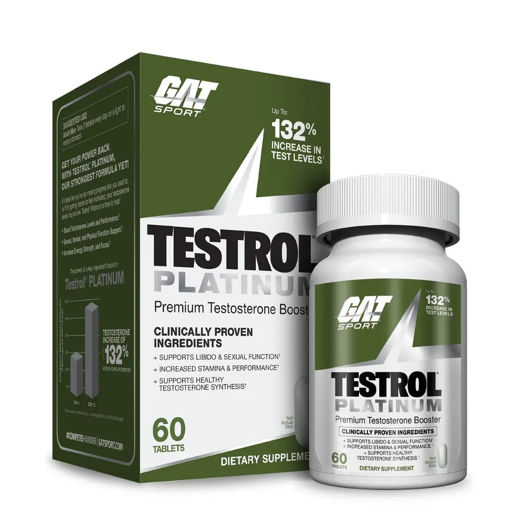 GAT SPORTS TESTROL PLATINUM Premium Testosterone Booster | India's ...